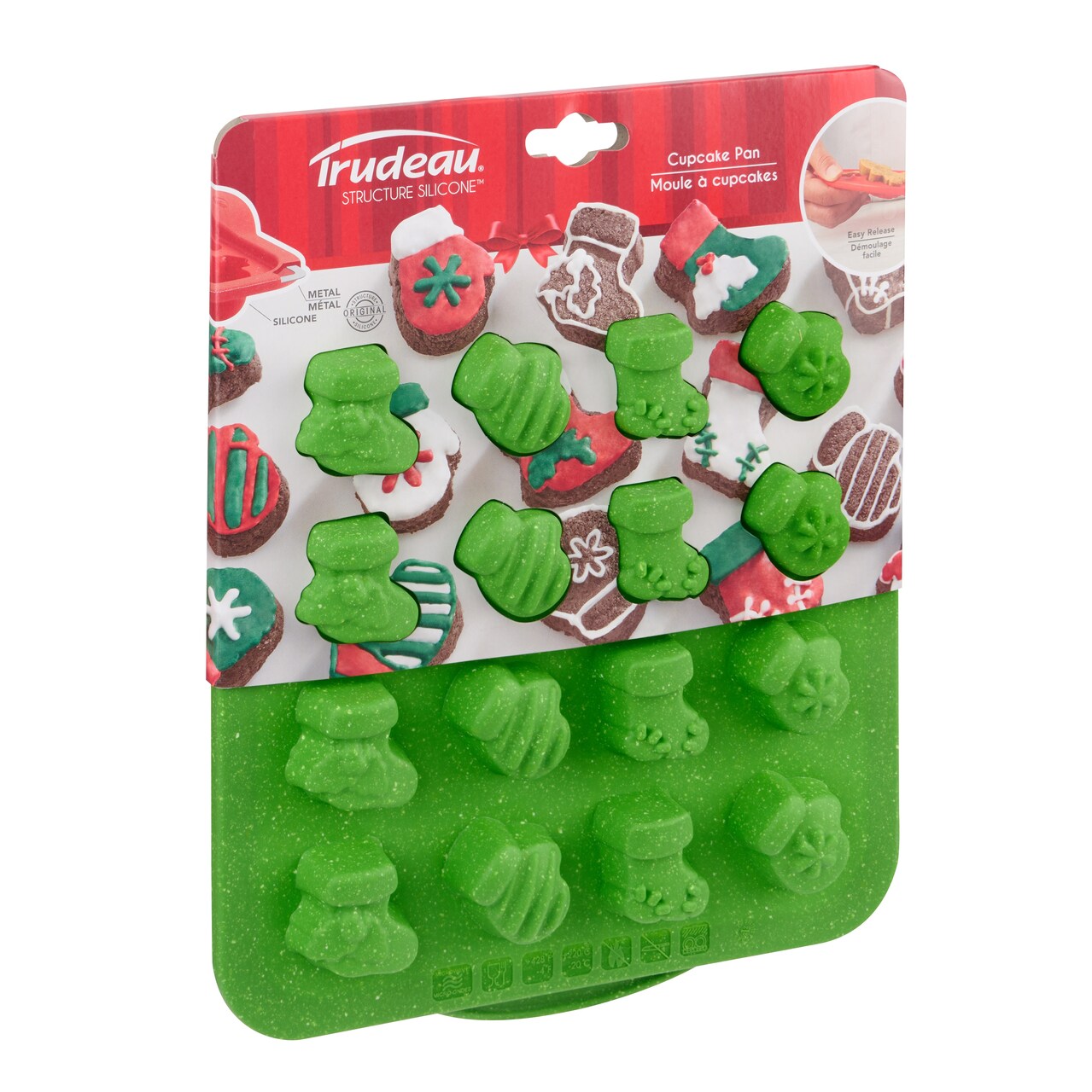 Trudeau Silicone Cupcake Pan Stockings Mittens 16 Cavity Michaels trudeau-silicone-cupcake-pan-stockings-mittens-16-cavity-michaels